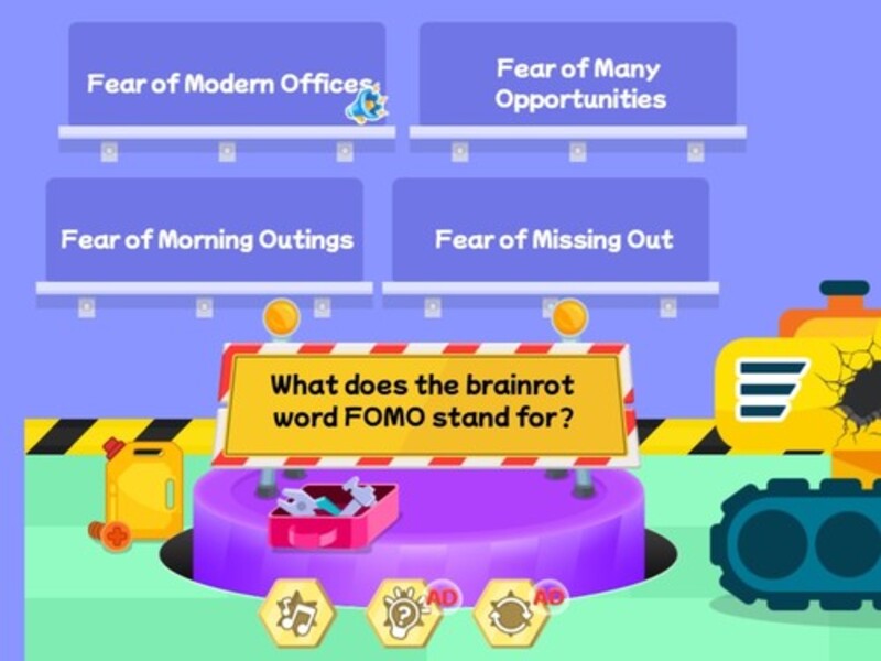 Kids Quiz: Brainrot Words Quiz 🕹️ Maglaro online sa SGameS